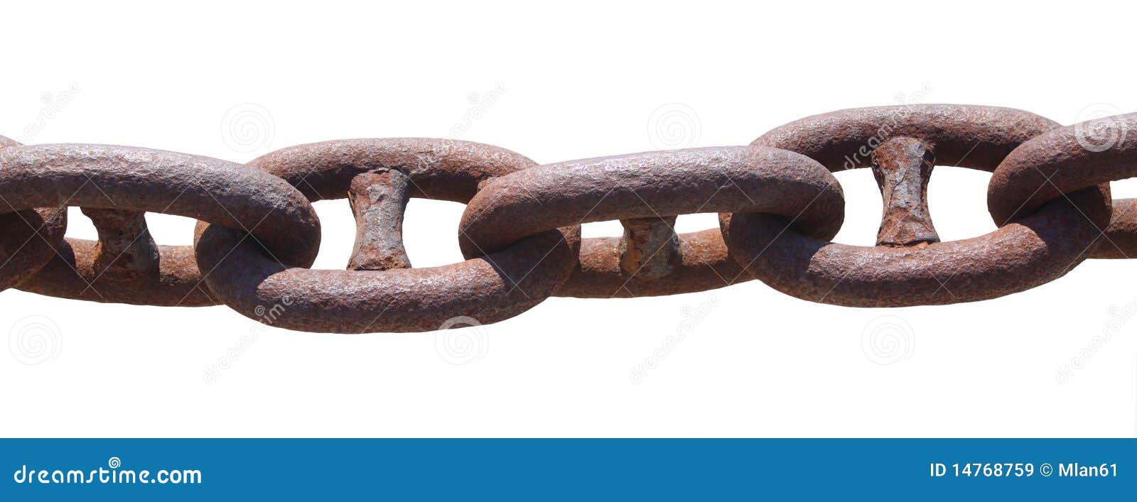 Chain stock image. Image of link, heavy, isolated, rusty - 14768759