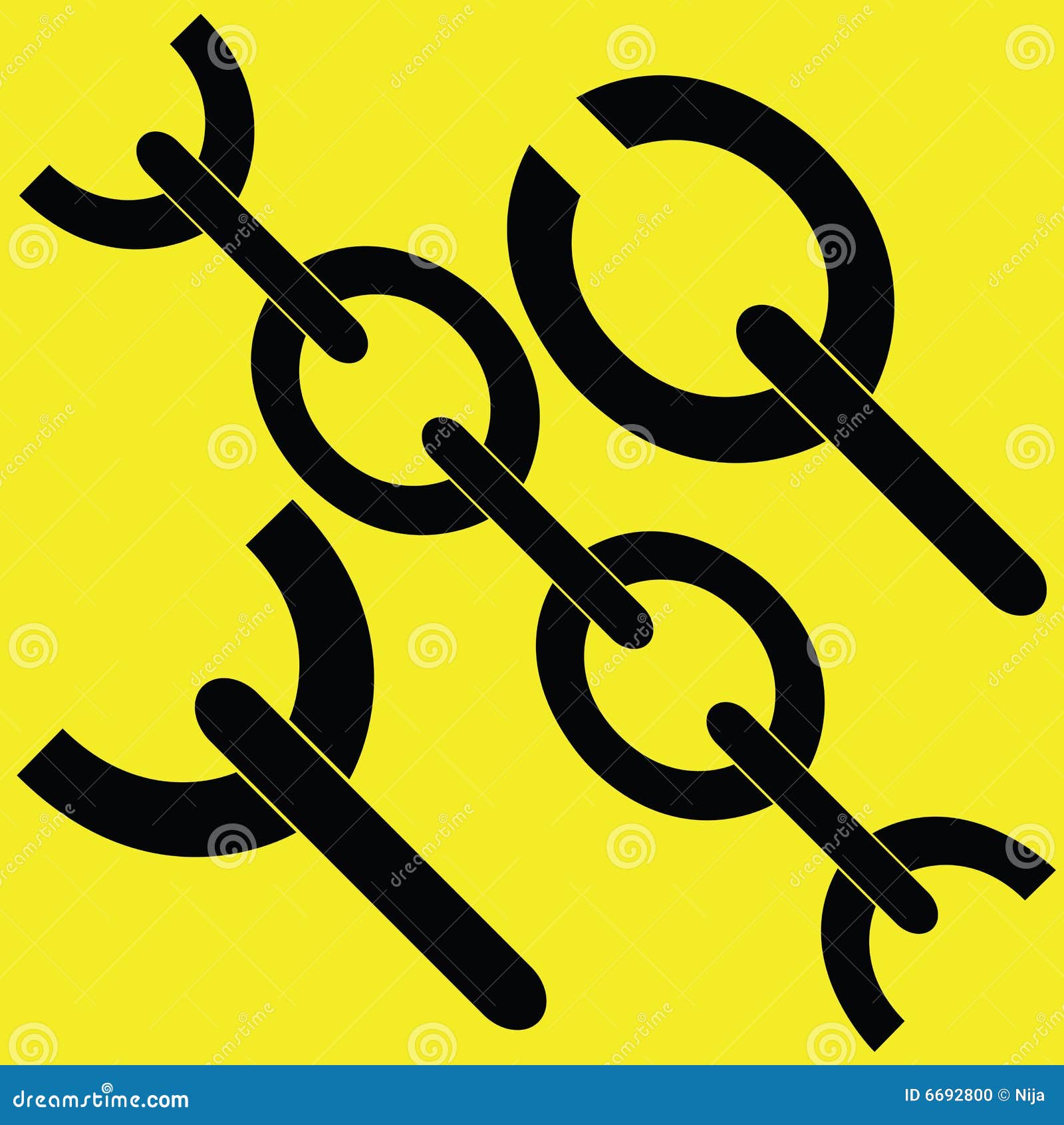 Strong Yellow Chain Black Stock Illustrations – 177 Strong Yellow Chain ...