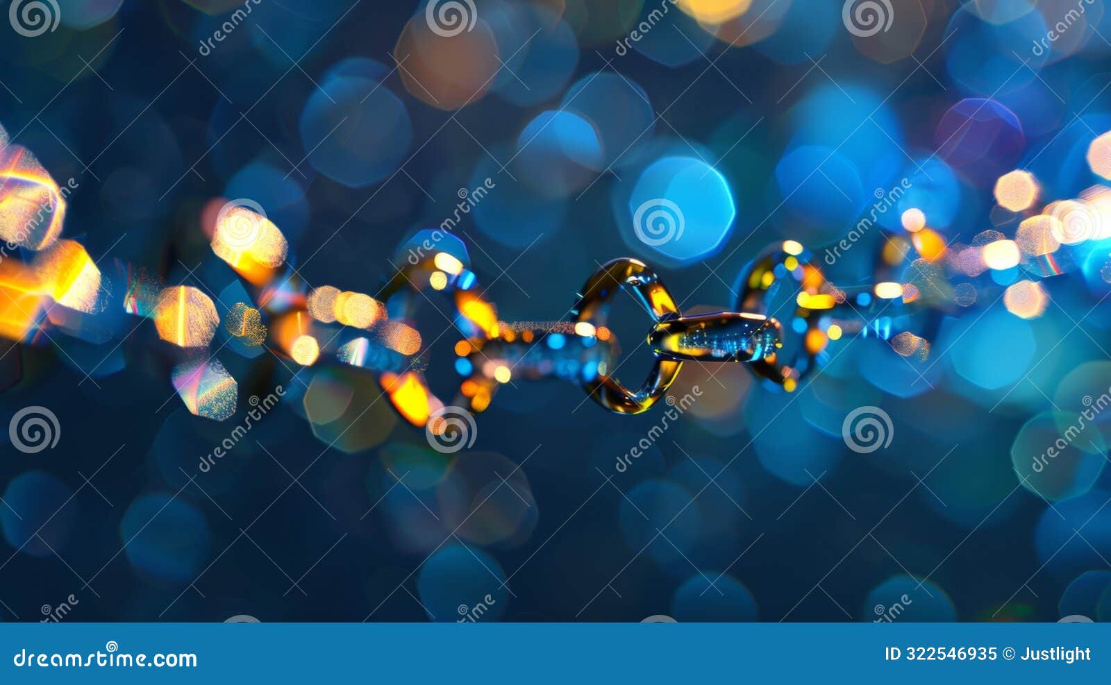 A Chain of Abstract Geometric Shapes Each One Representing a Different ...