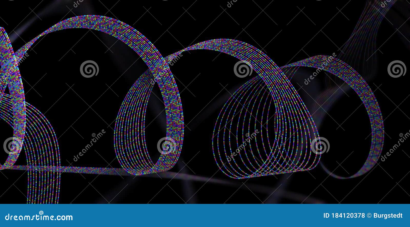 Chain Of Amino Acid Or Bio Molecules Called Protein Royalty-Free ...