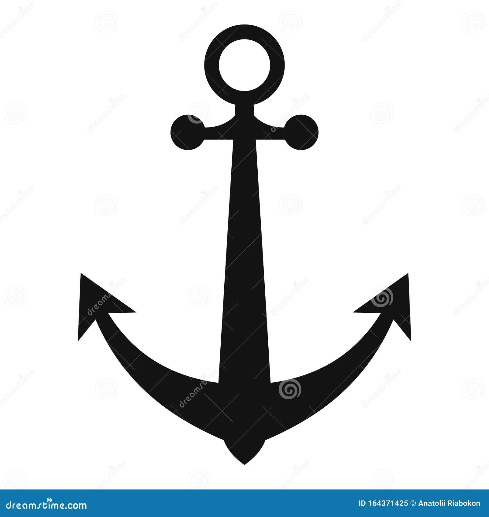 Chain Anchor Icon, Simple Style Stock Vector - Illustration of rope ...