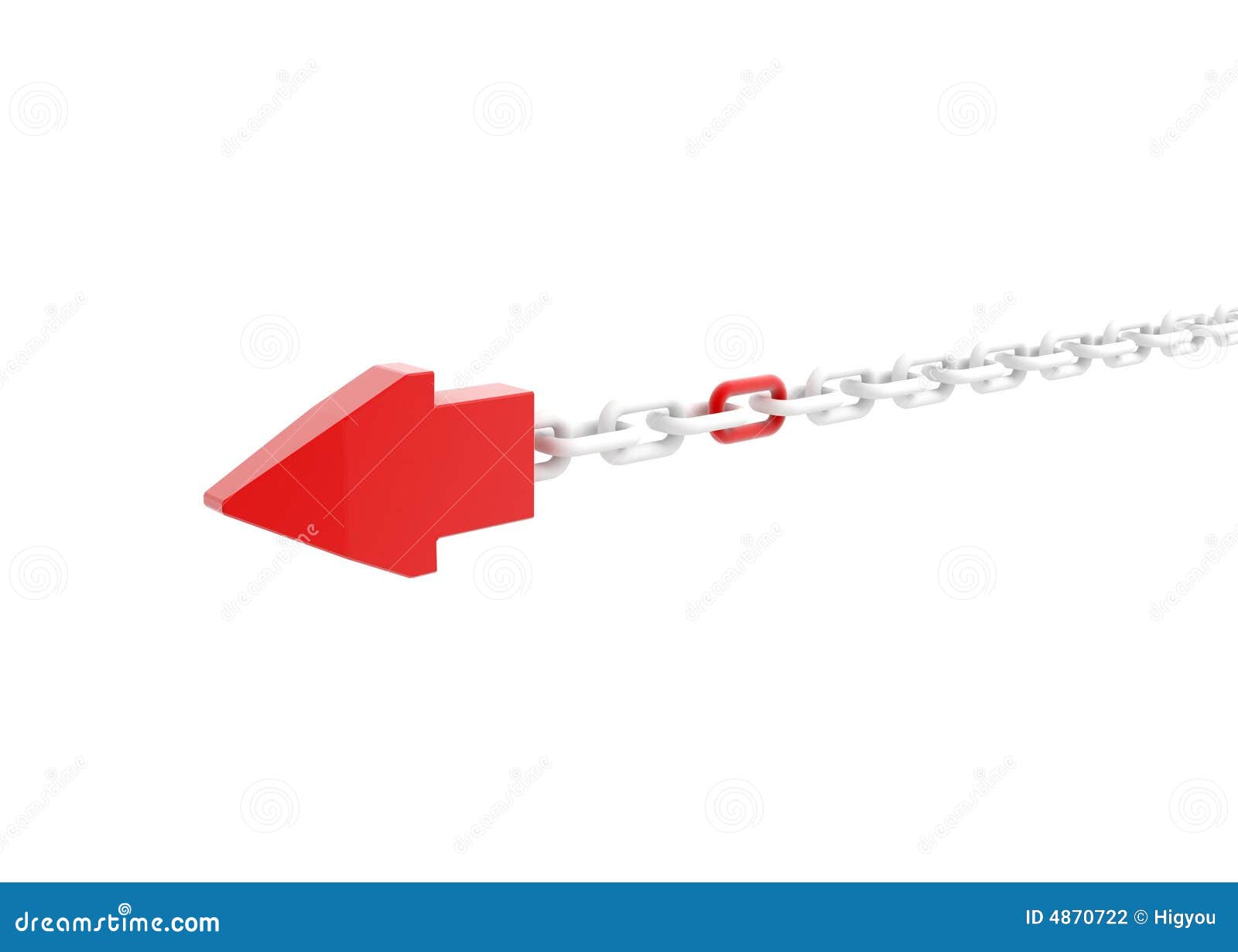 Chain arrow stock illustration. Illustration of indicate - 4870722