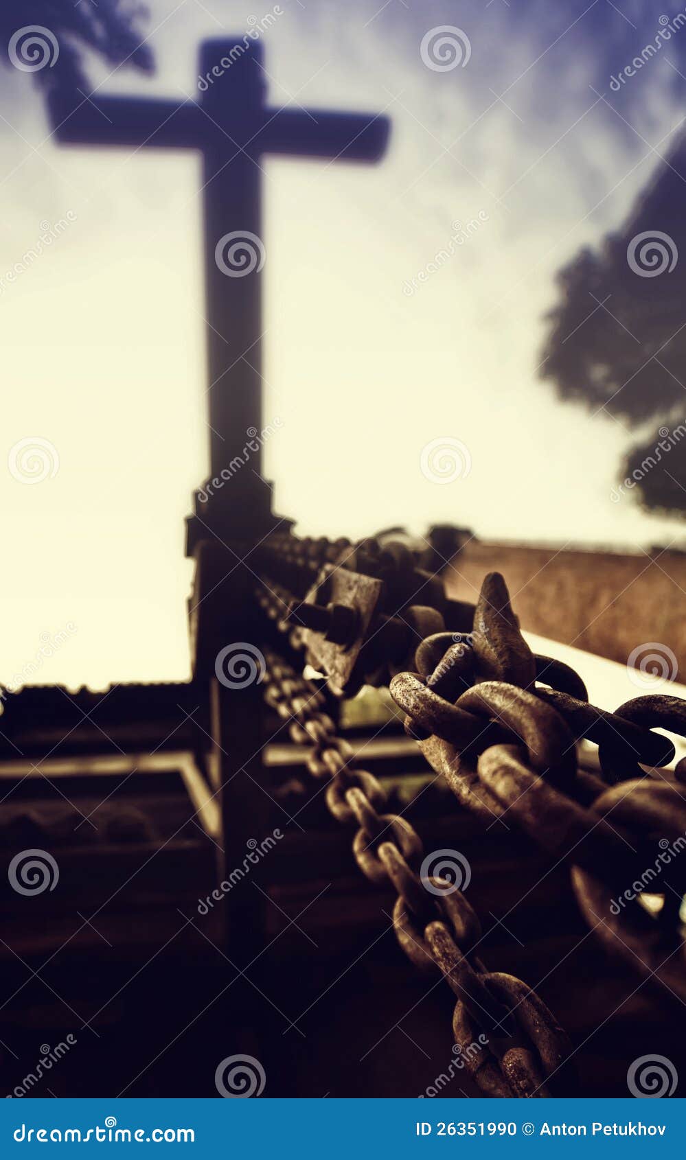 Chain Attached To Cleat On Dock And Dock Tie Up That Is Attached To A ...