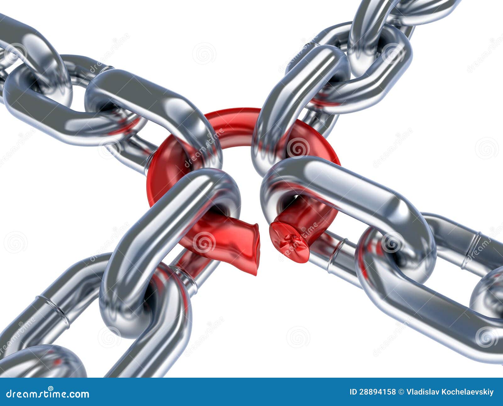 Chain and bad ring stock illustration. Illustration of concept - 28894158