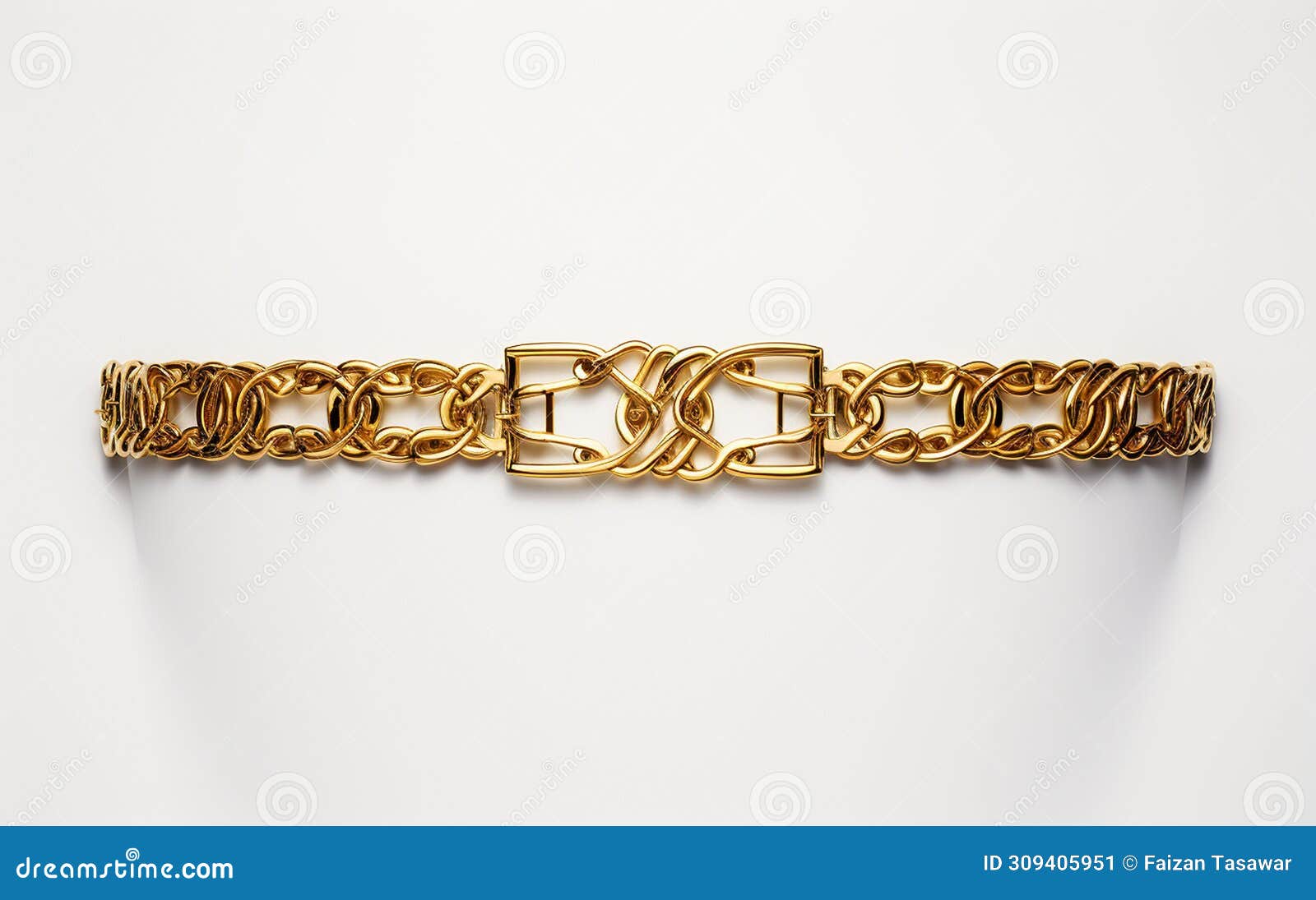Chain Belt Unveiled on Transparent Surface Stock Illustration ...