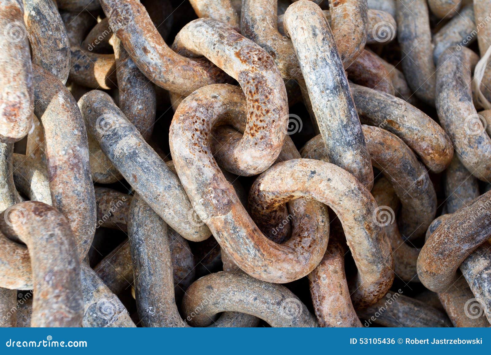 Chain with big shackles stock photo. Image of security - 53105436