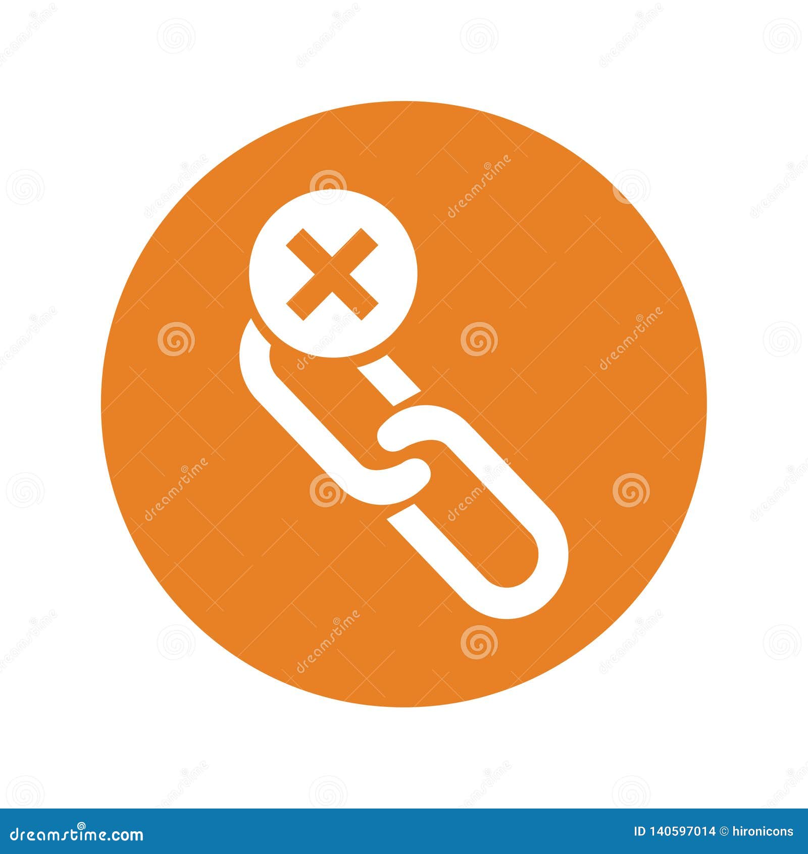 Chain Break Icon/Broken Chain/Remove Link Stock Illustration ...