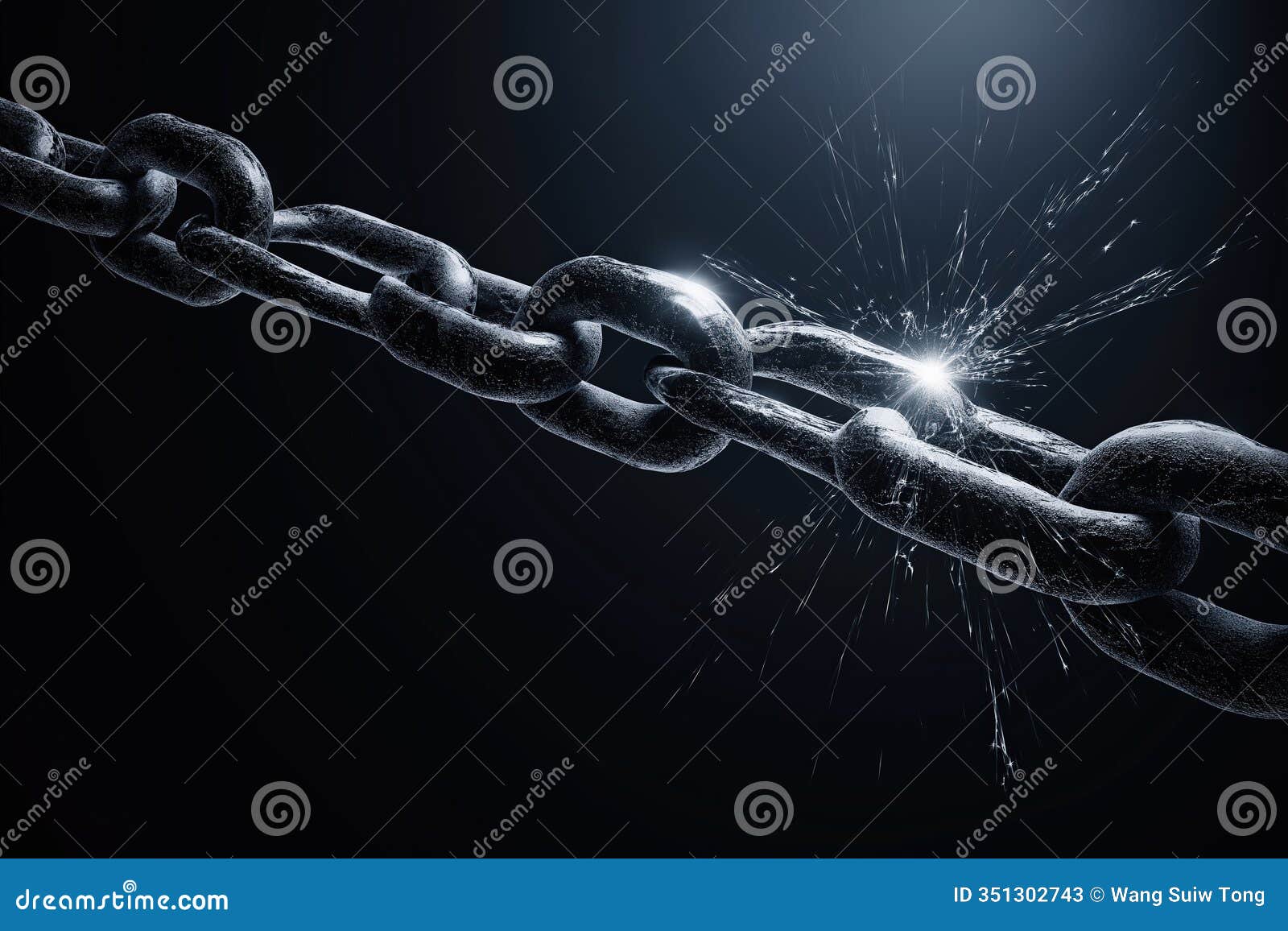 Chain Breaking Under Tension in a Dramatic Display of Strength and ...