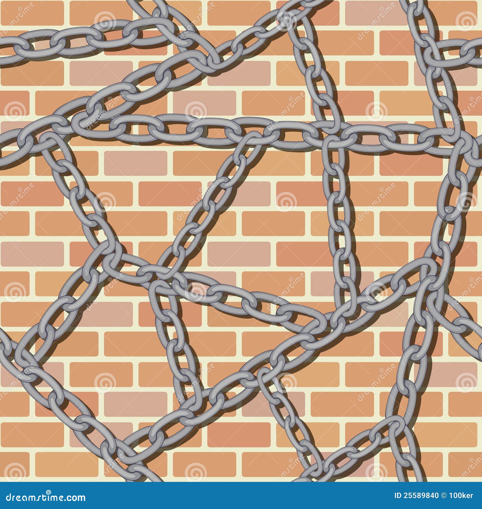 Chain Wall Seamless Background Stock Illustrations – 4,131 Chain Wall ...