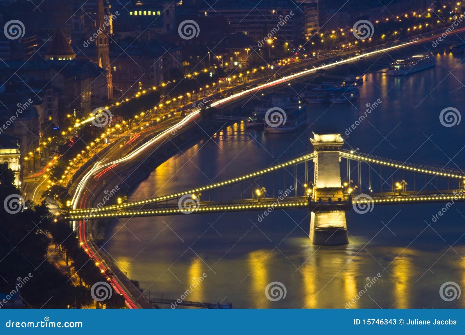 Chain bridge stock image. Image of bridge, european, symbol - 15746343