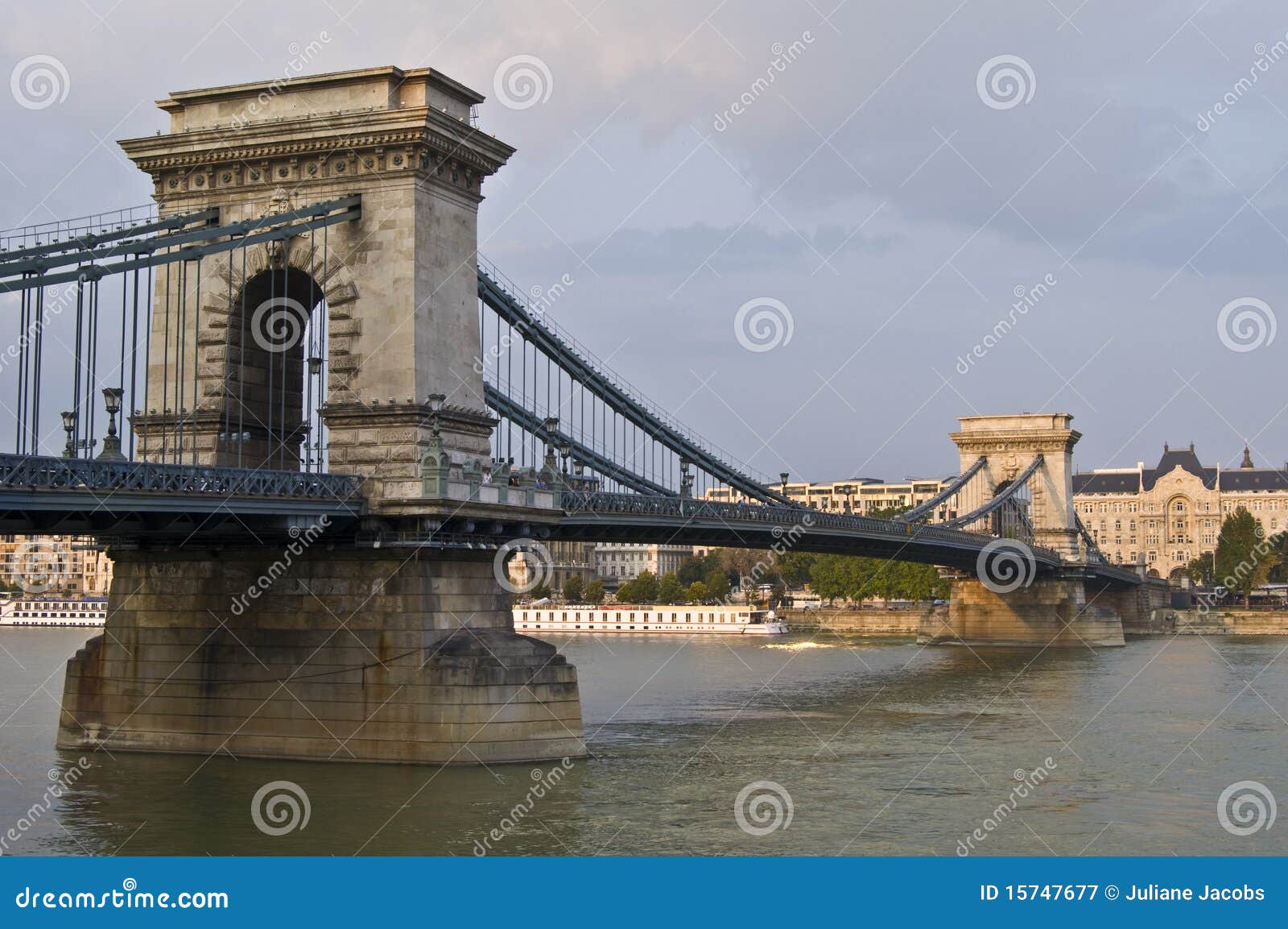Chain bridge stock image. Image of stone, culture, crossing - 15747677