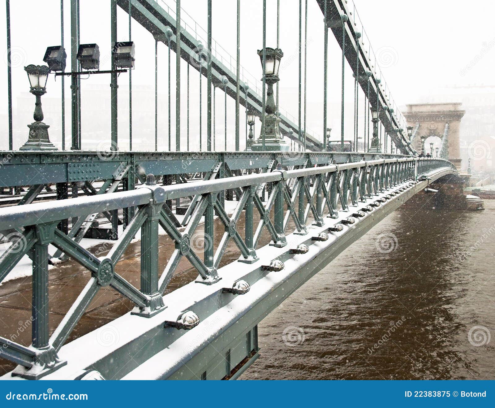 Chain Bridge stock image. Image of transportation, landmark - 22383875
