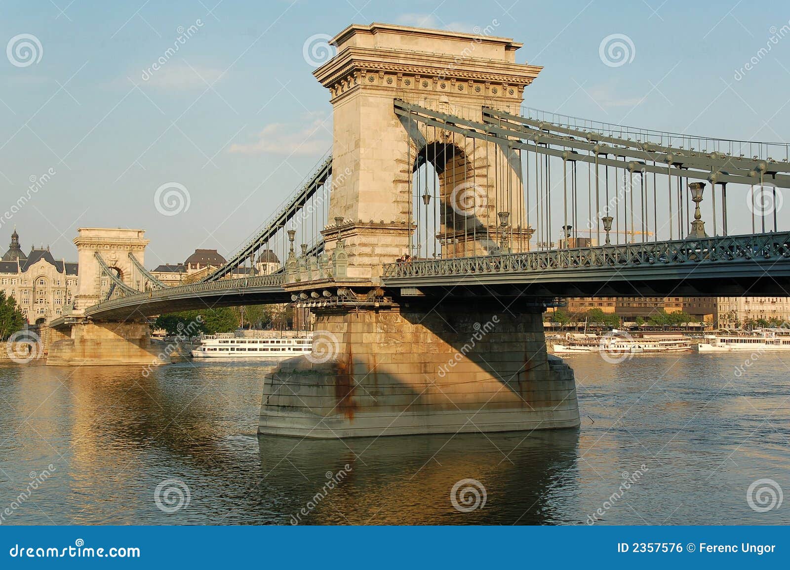 Chain-bridge stock photo. Image of bridge, budapest, magnificent - 2357576