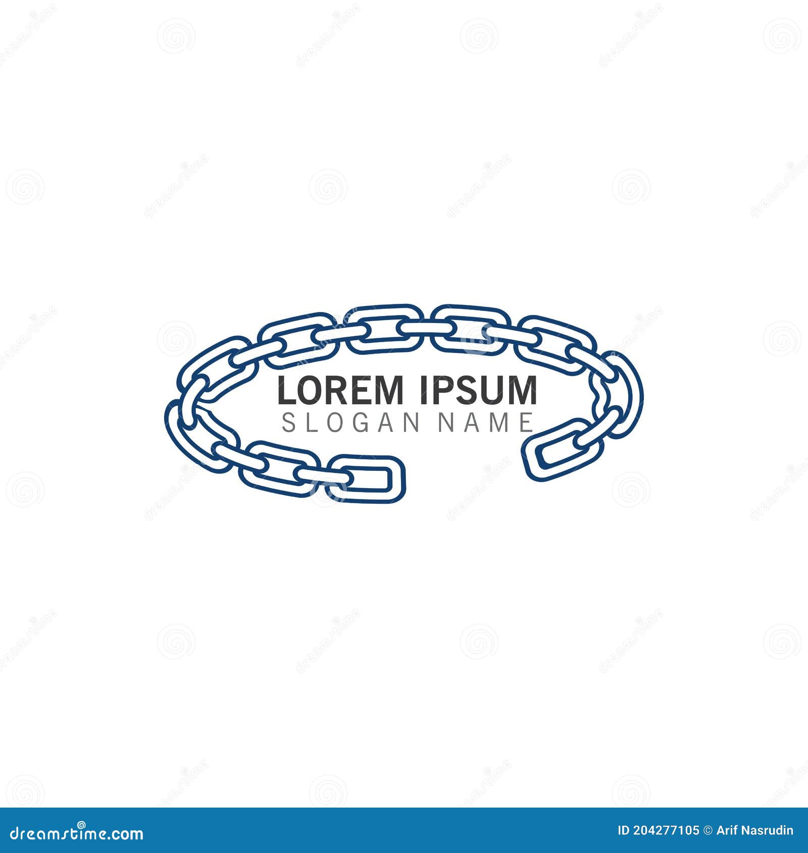Chain Business Abstract Vector Logo Design Template Stock Illustration ...