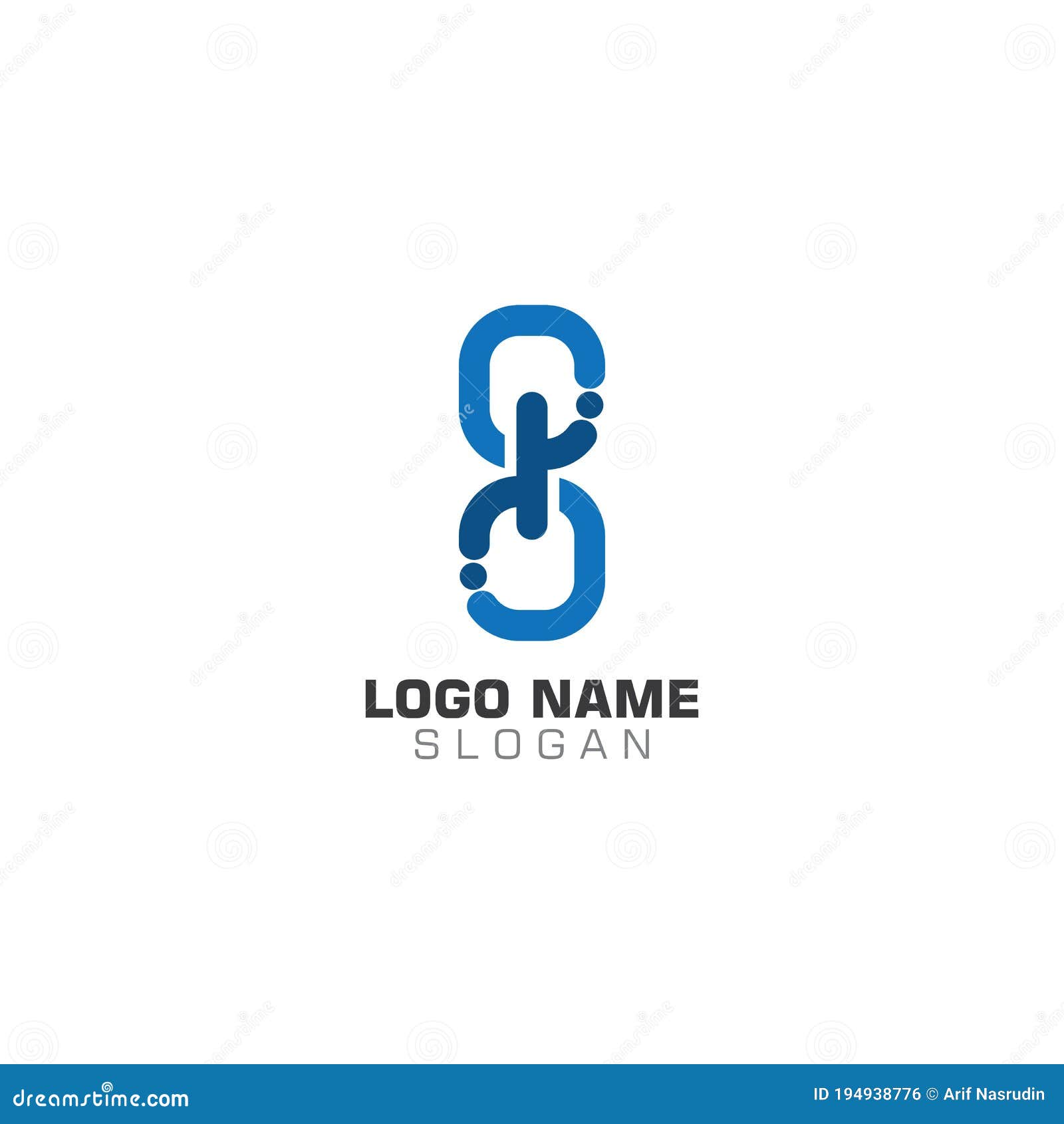 Chain Business Logo Abstract Unity Vector Design Template Stock ...