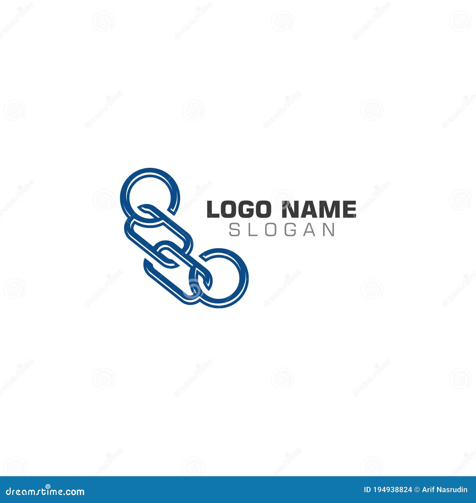 Chain Business Logo Abstract Unity Vector Design Template Stock ...
