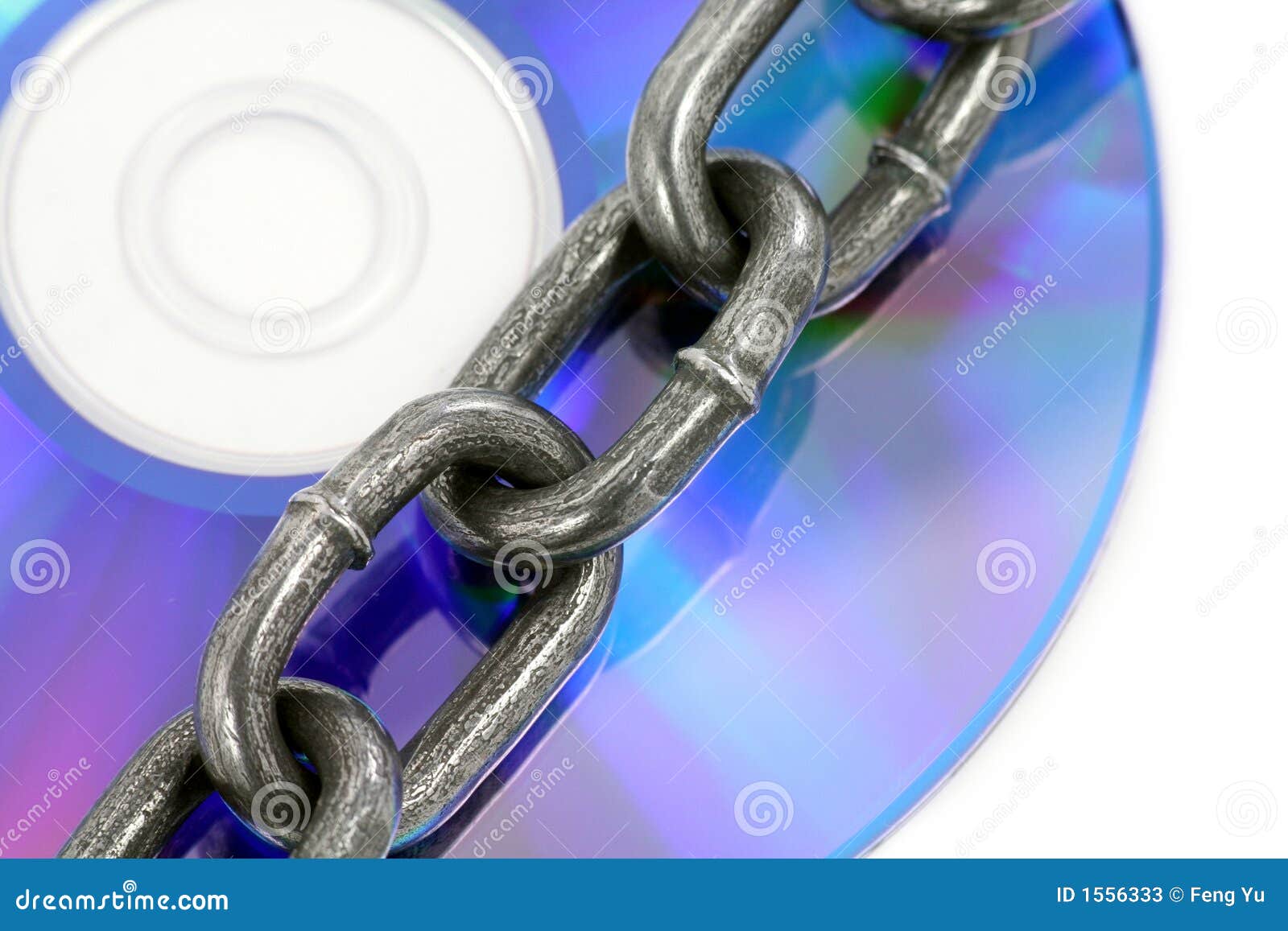 Chain and cd stock image. Image of music, lock, safeguard - 1556333