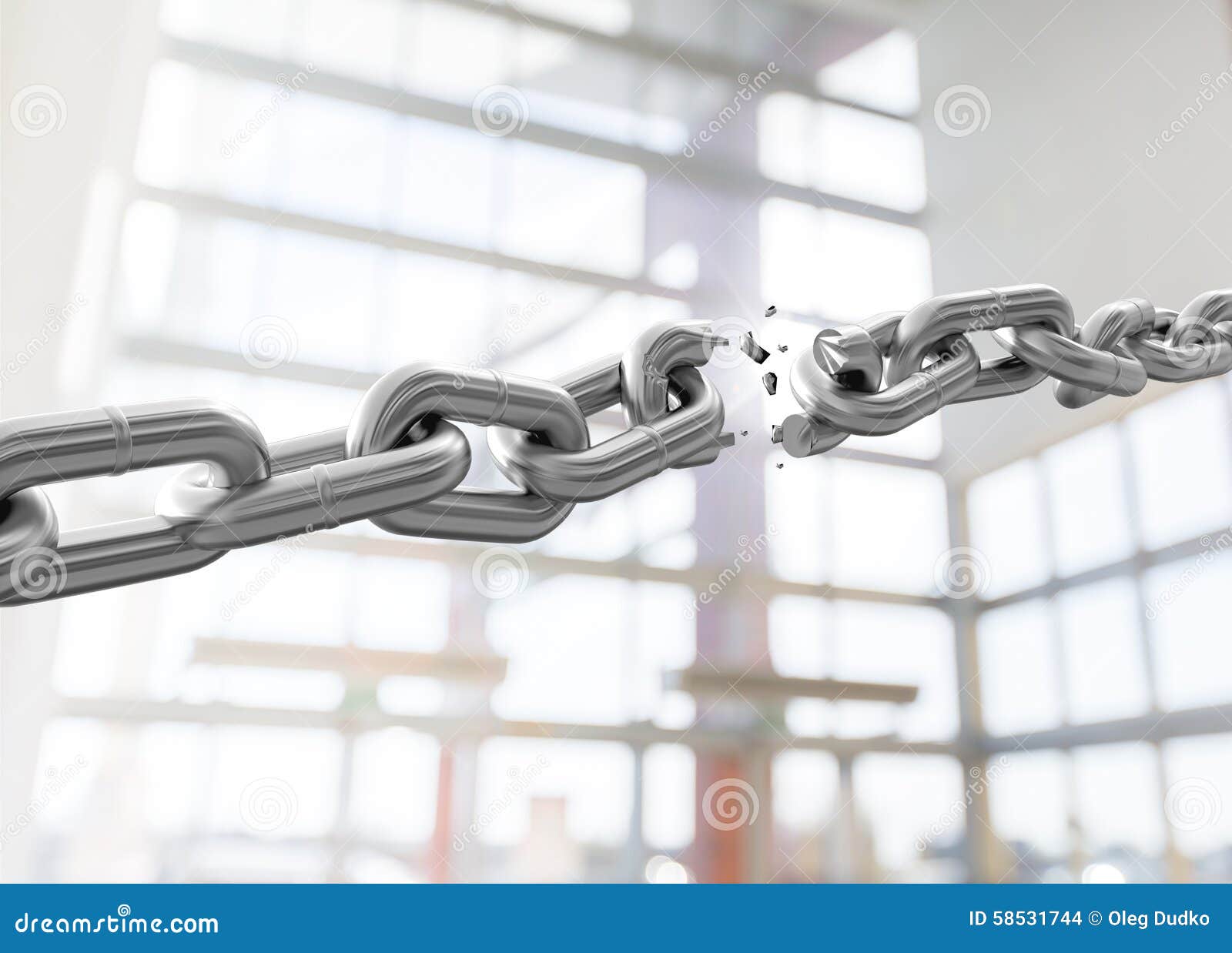 Chain stock photo. Image of breaking, separation, torn - 58531744