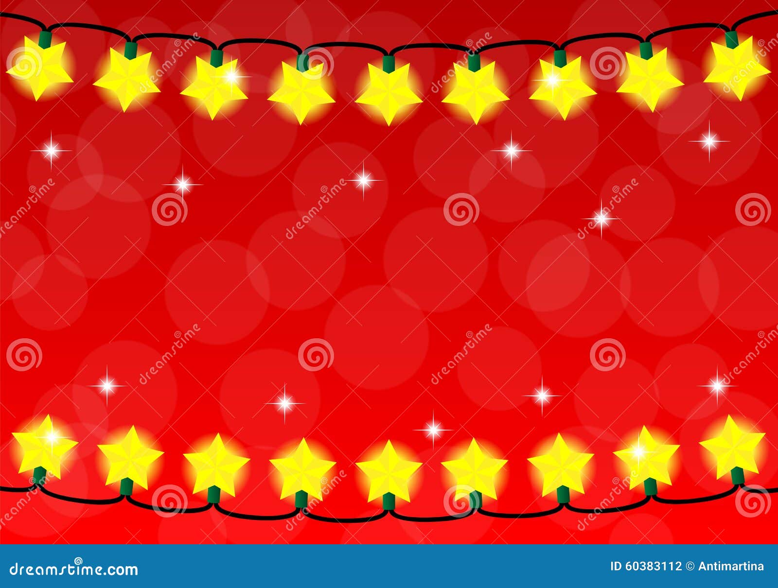 Chain of christmas lights stock vector. Illustration of bright - 60383112