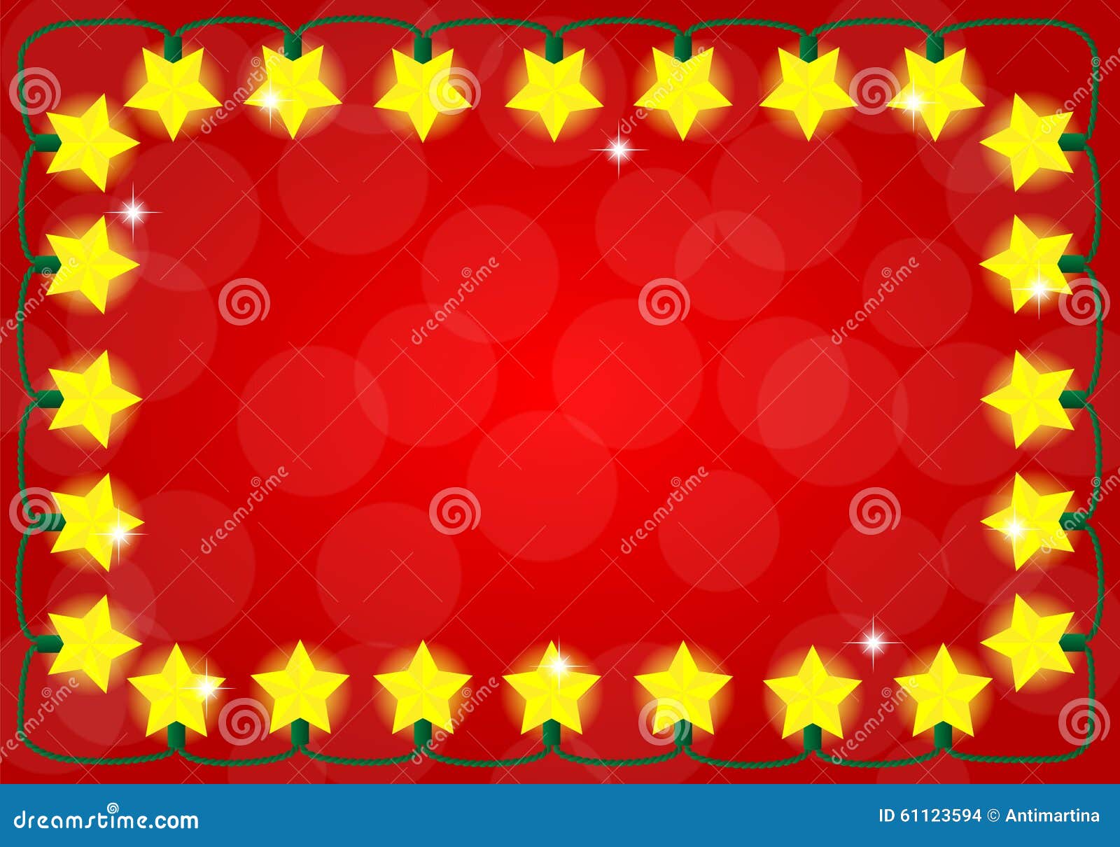 Chain of christmas lights stock vector. Illustration of season - 61123594