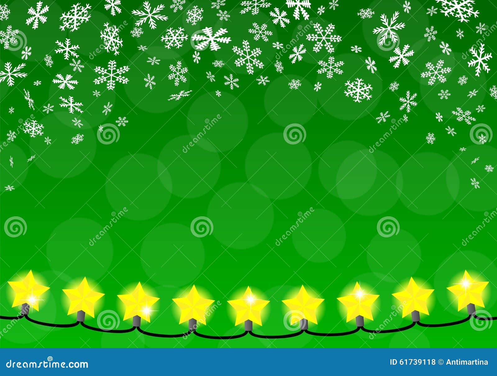 Chain of christmas lights stock vector. Illustration of greeting - 61739118