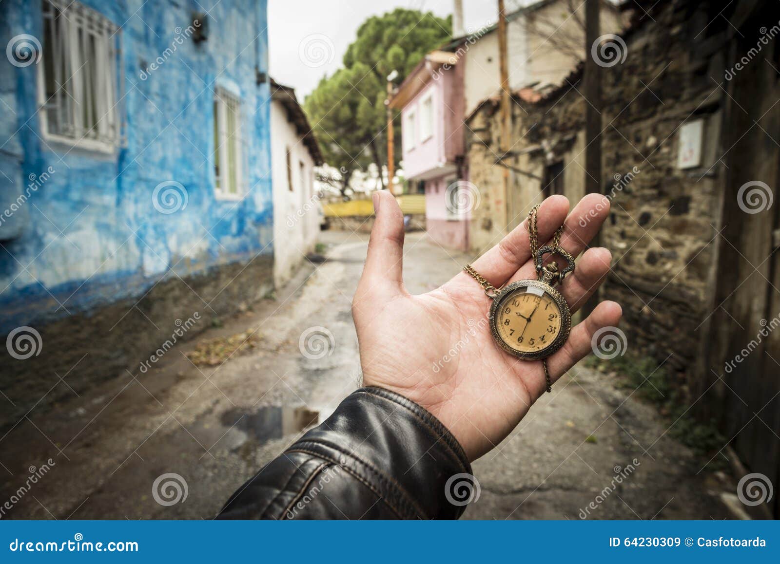 Chain clock stock image. Image of instrument, concept - 64230309