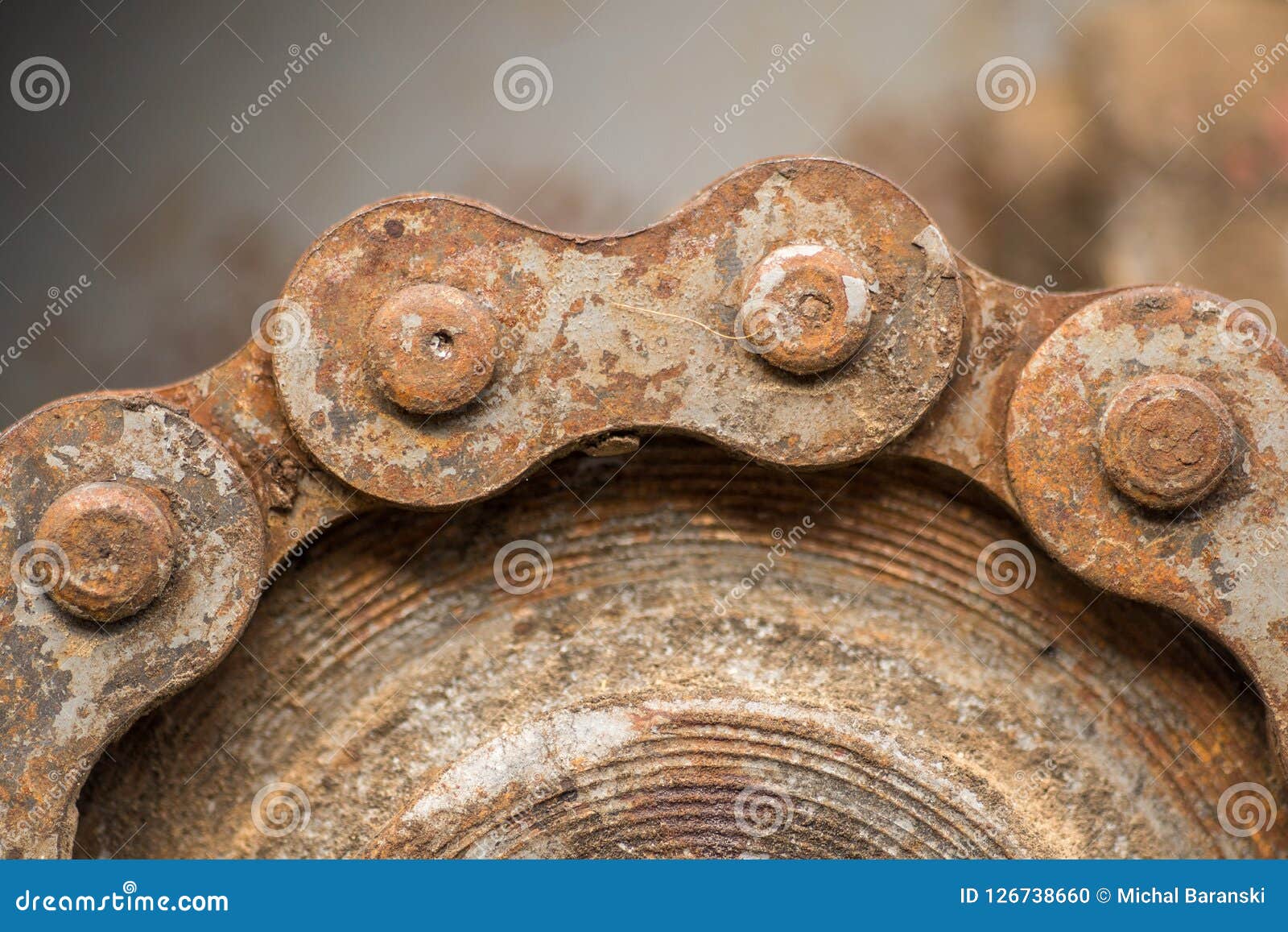 Chain on cogwheel stock photo. Image of detail, gear - 126738660