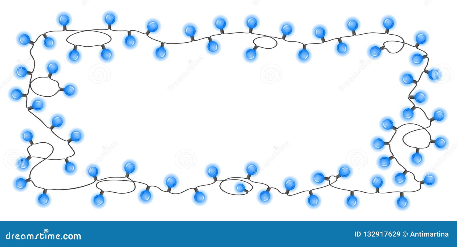 Chain of colorful lights stock vector. Illustration of electric - 132917629