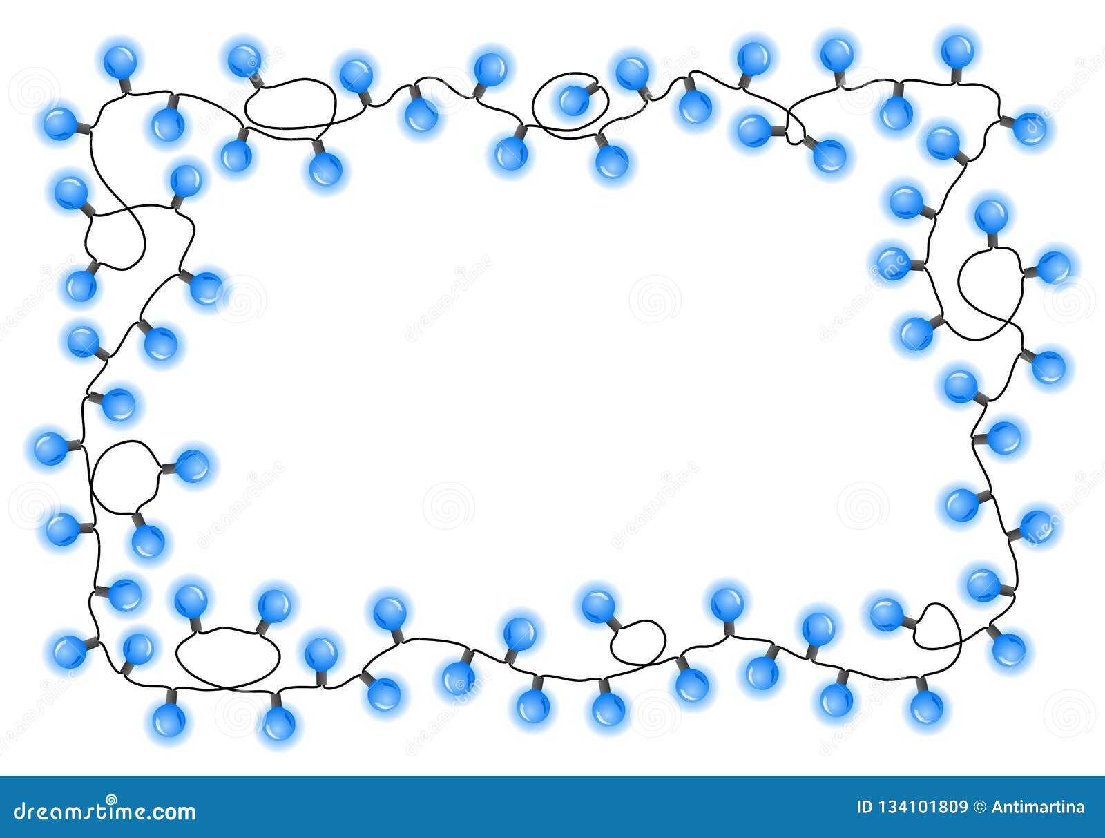 Chain of colorful lights stock vector. Illustration of celebration ...
