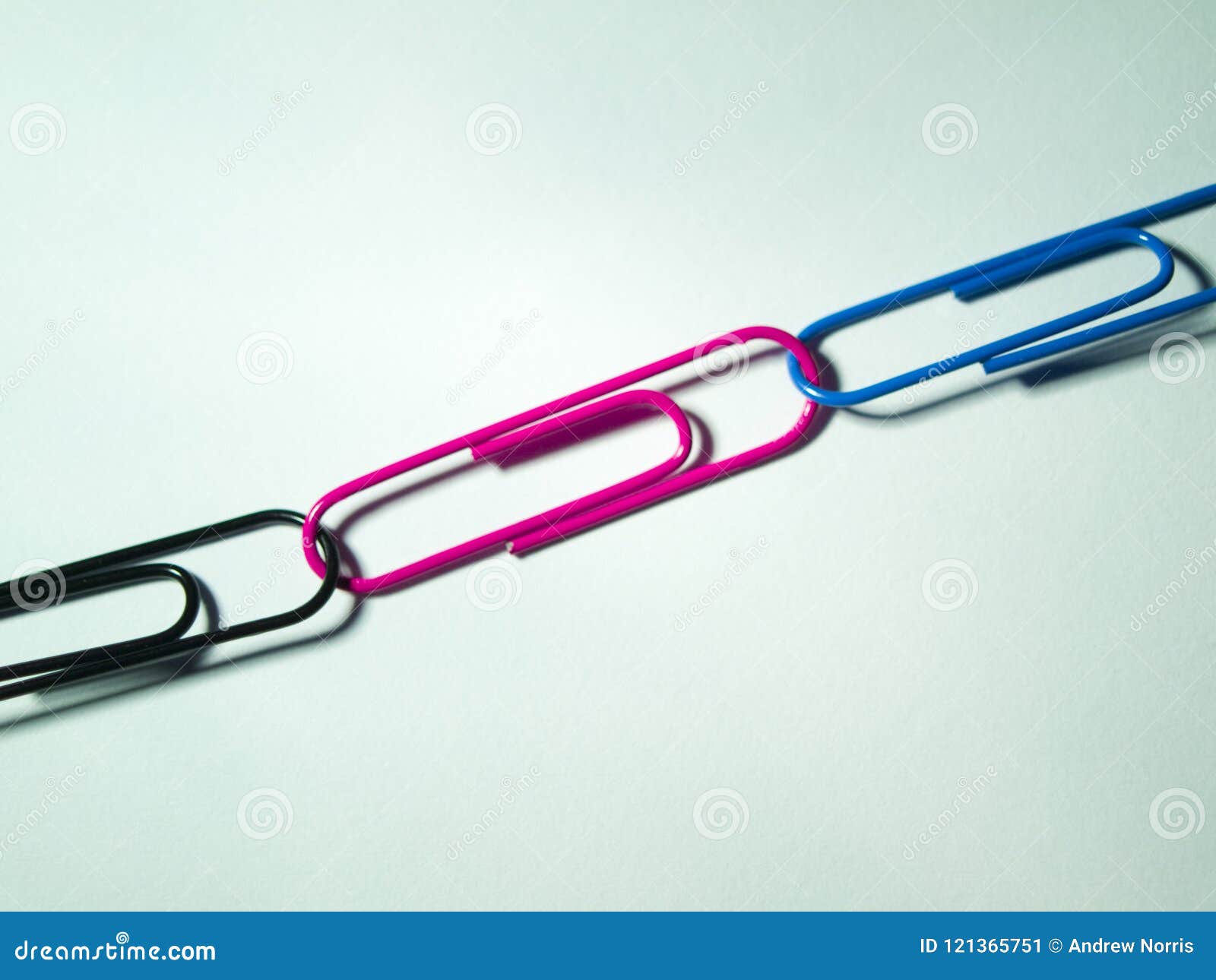 Paperclip Chain stock image. Image of education, connect - 121365751