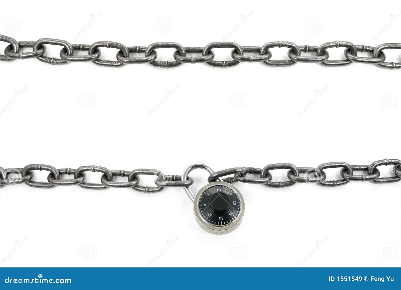 Chain and combination lock stock image. Image of connect - 1551549