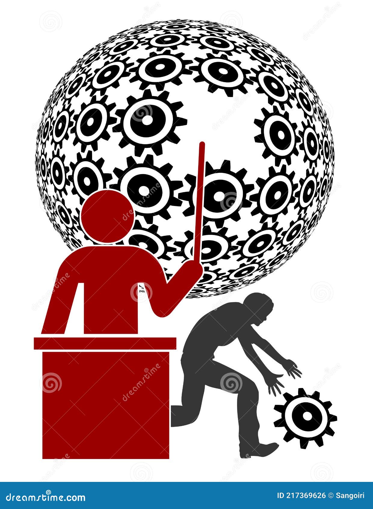 Chain of command stock illustration. Illustration of institution ...
