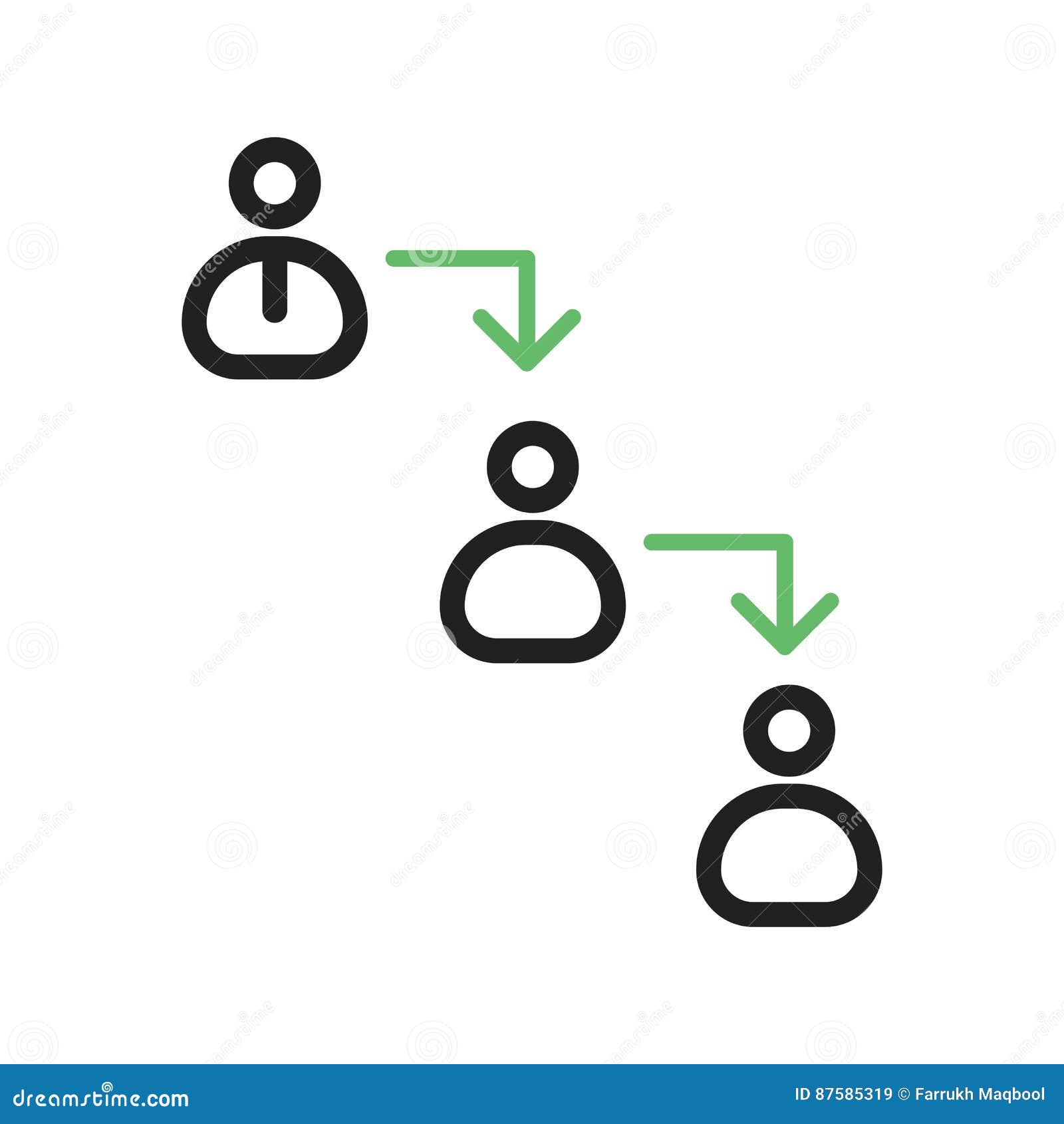 Chain of Command stock vector. Illustration of structure - 87585319