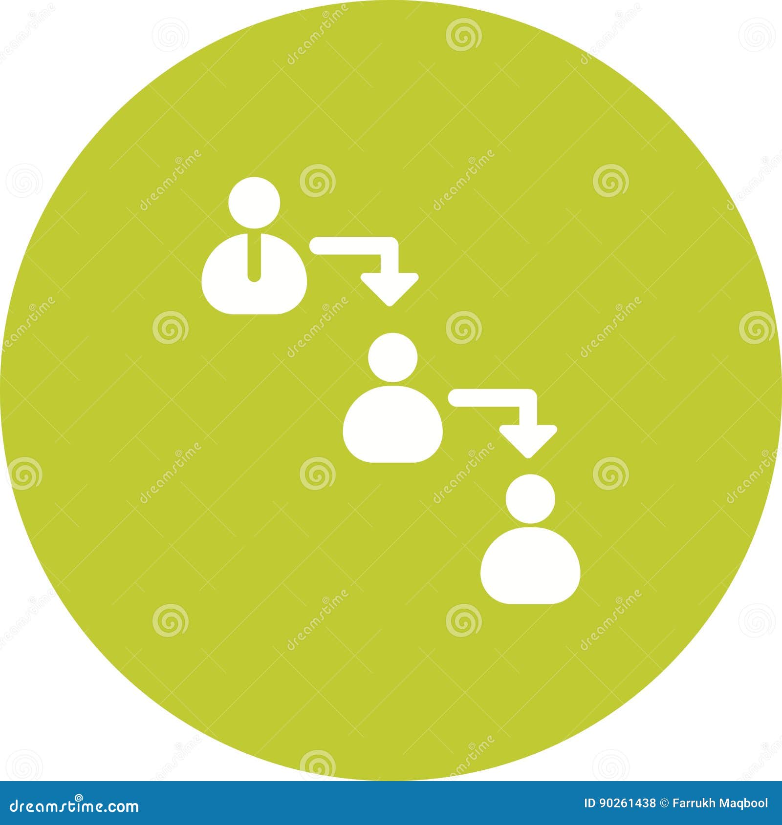 Chain of Command stock vector. Illustration of chain - 90261438