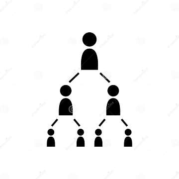 Chain of command icon stock vector. Illustration of strength - 299621136