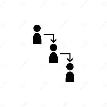 Chain of command icon stock illustration. Illustration of business ...