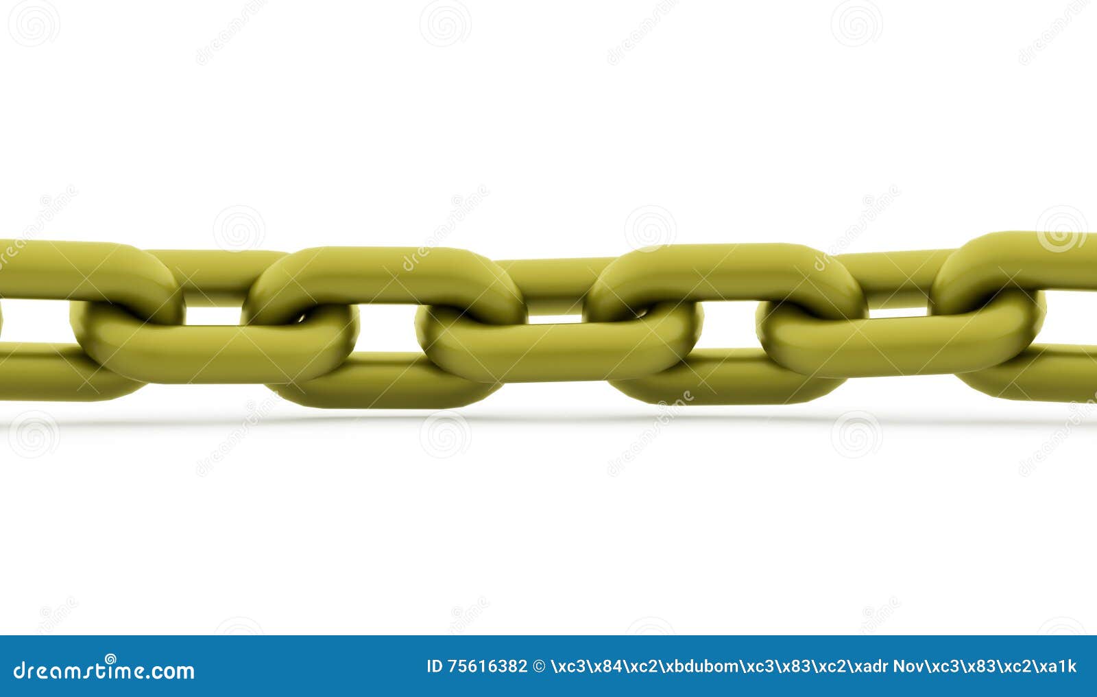 Chain Concept Rendered on White Background Stock Illustration ...