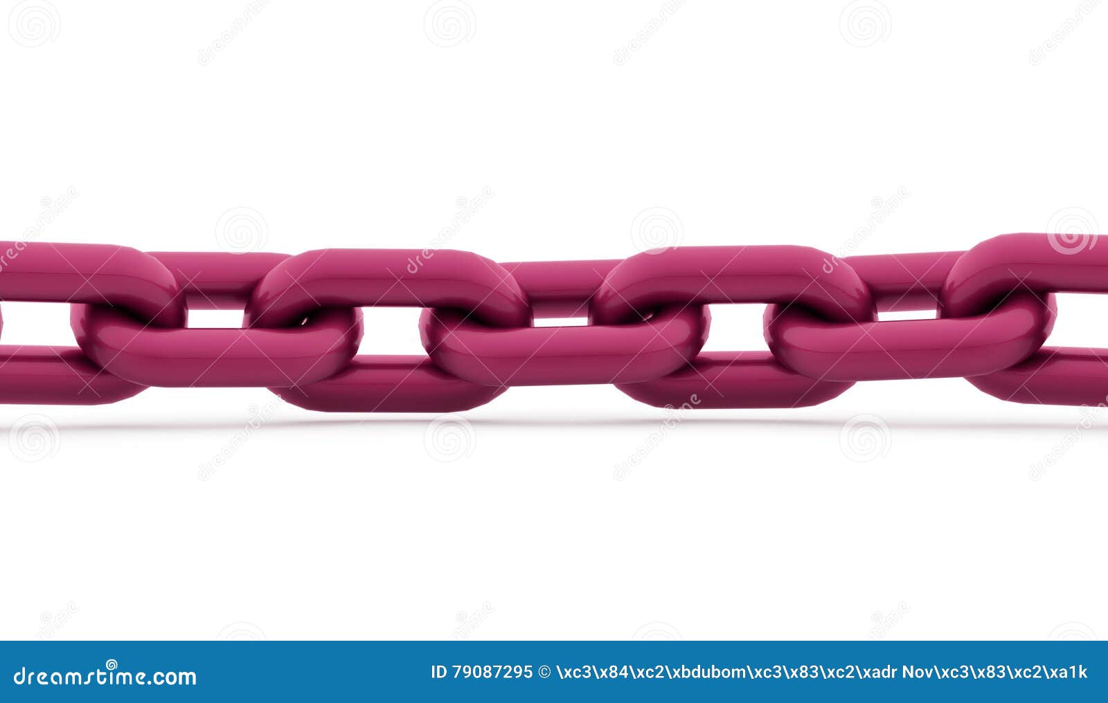 Chain Concept Rendered on White Background Stock Illustration ...