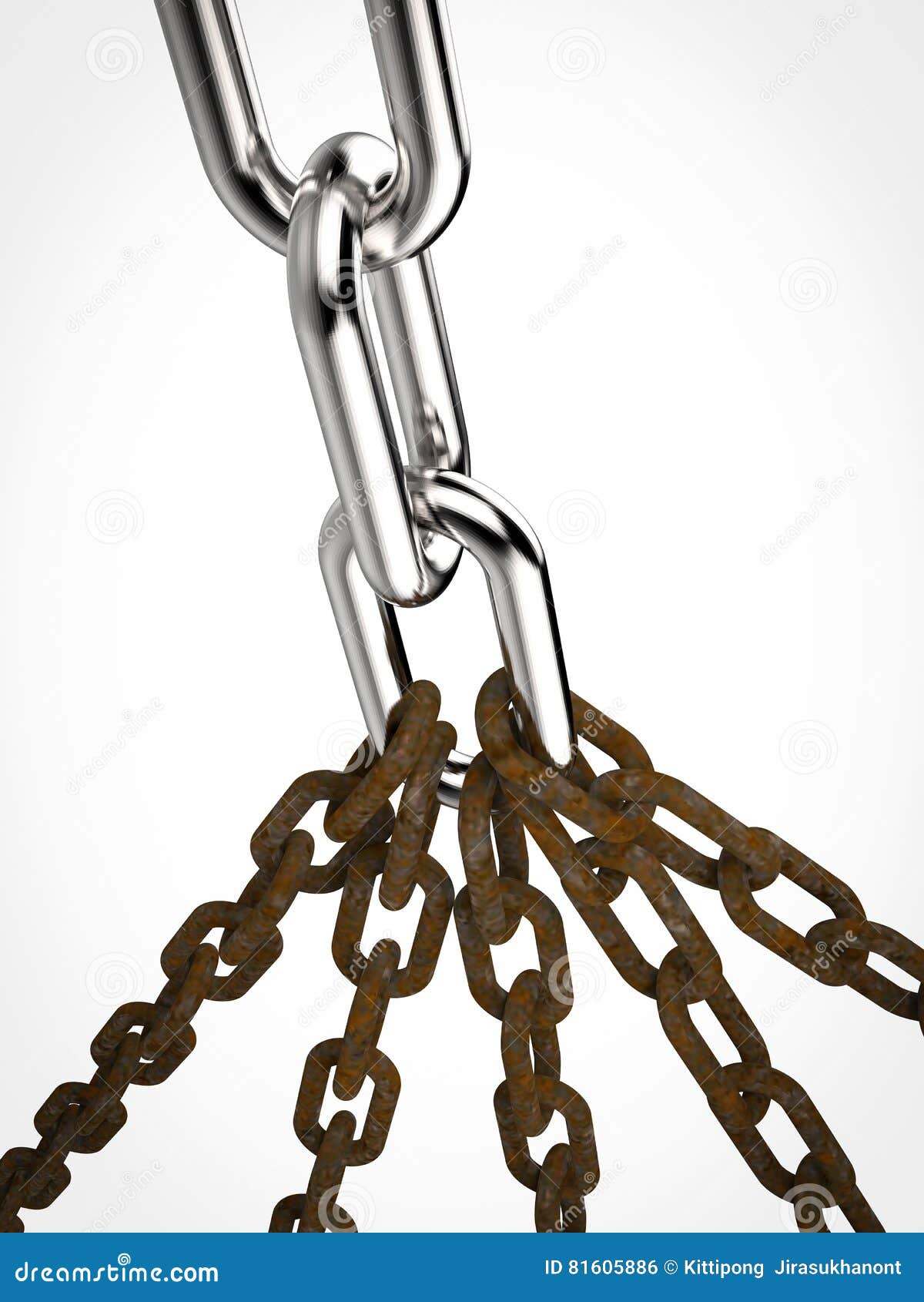 Chain connection stock illustration. Illustration of lock - 81605886