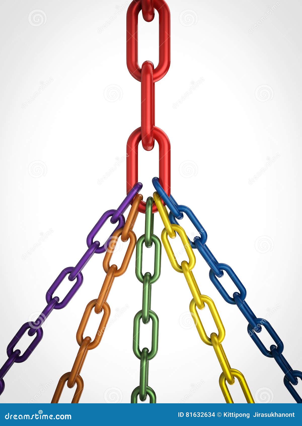 Chain connection stock illustration. Illustration of hoop - 81632634