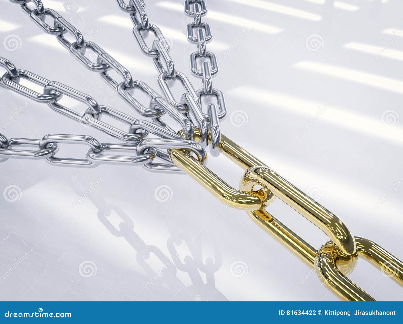 Chain connection stock illustration. Illustration of rendering - 81634422
