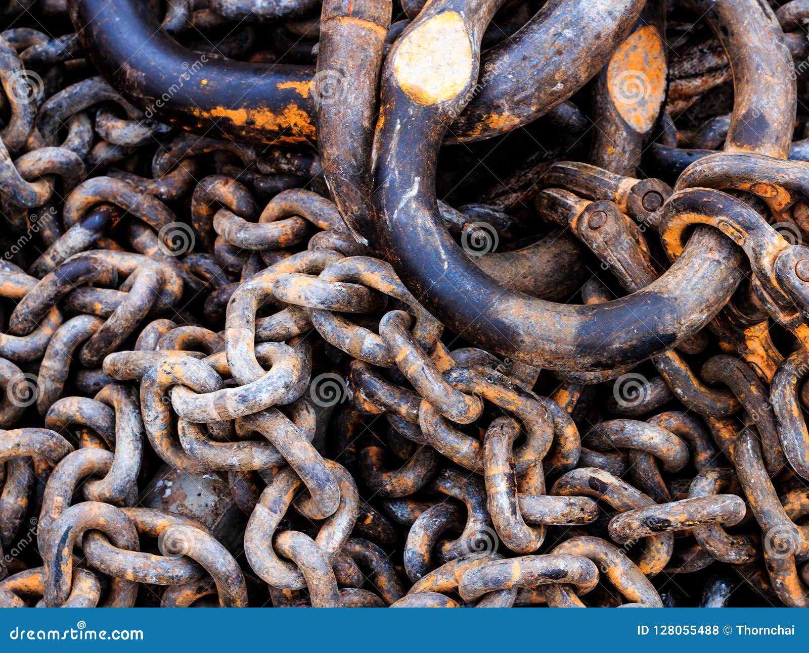 Chain in Construction Sites Stock Photo - Image of chain, building ...
