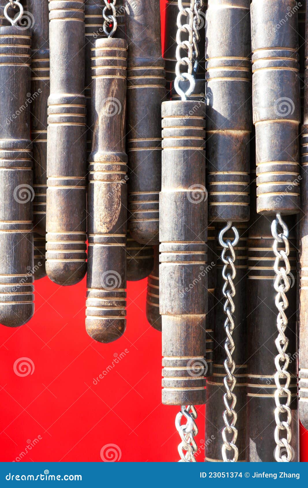 Chain cudgel stock photo. Image of toys, club, wooden - 23051374