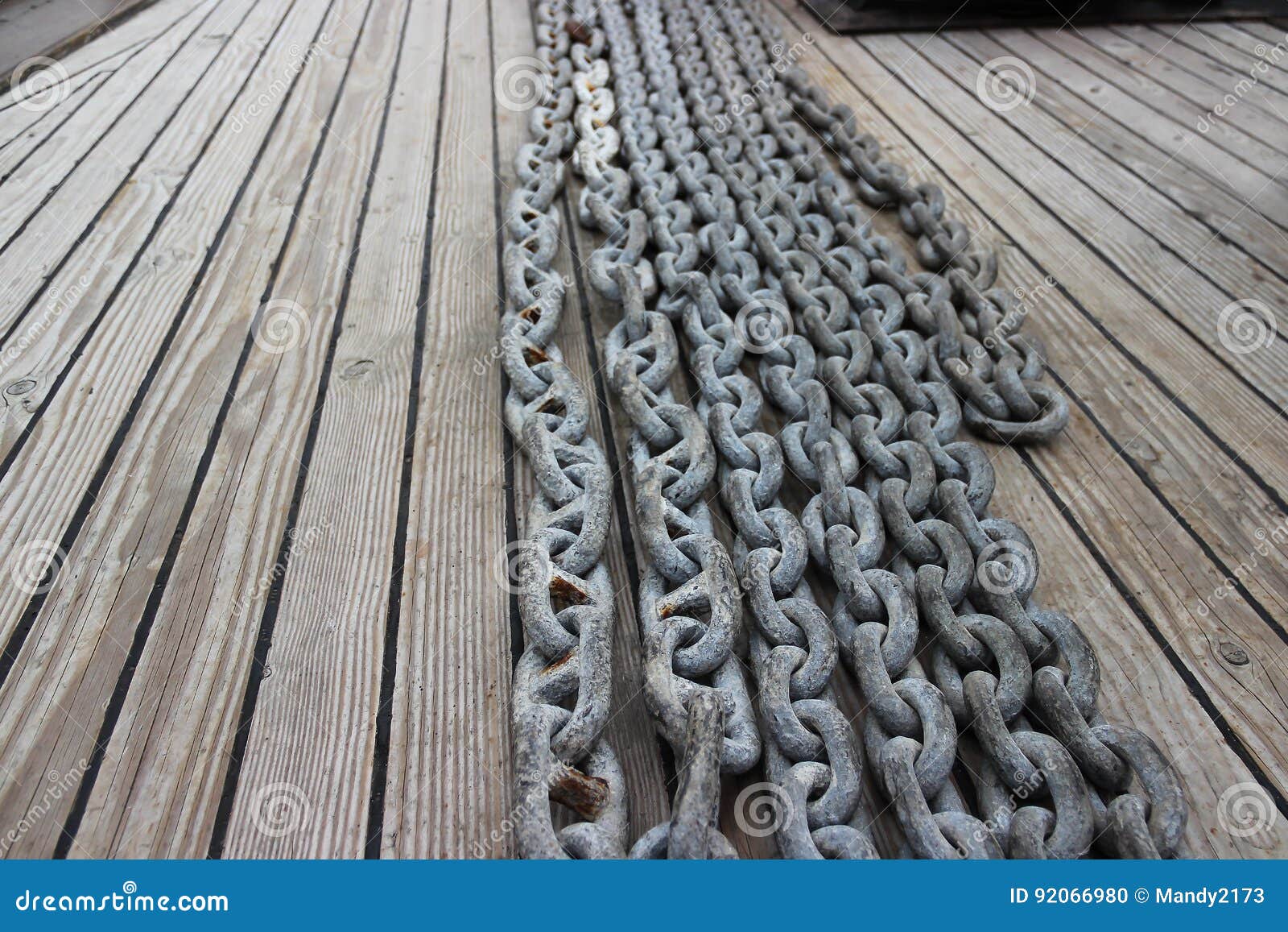 Chain on Deck of a Sailing Boat Stock Photo - Image of deck, boat: 92066980