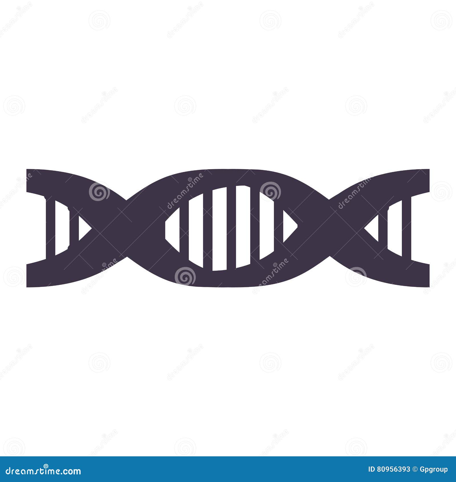 Chain of DNA with Information Genetic Stock Vector - Illustration of ...