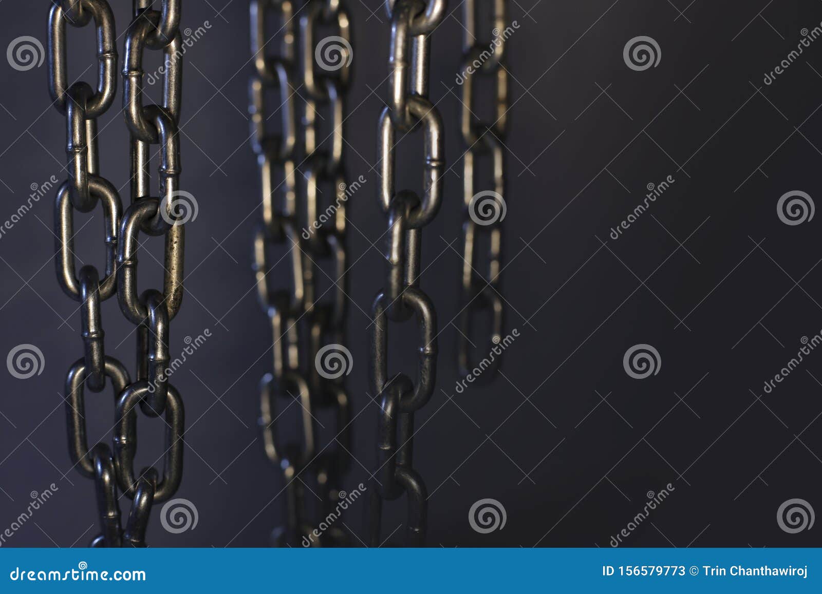 Chain Element for Background Stock Image - Image of finger, blurred ...