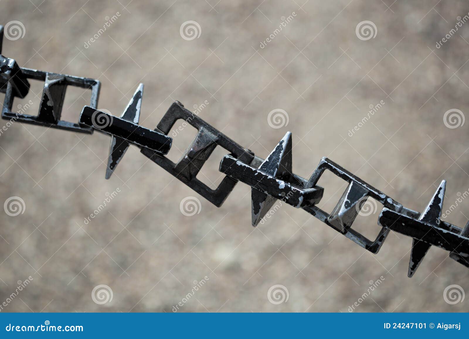 Chain fence stock image. Image of fence, metal, wall - 24247101