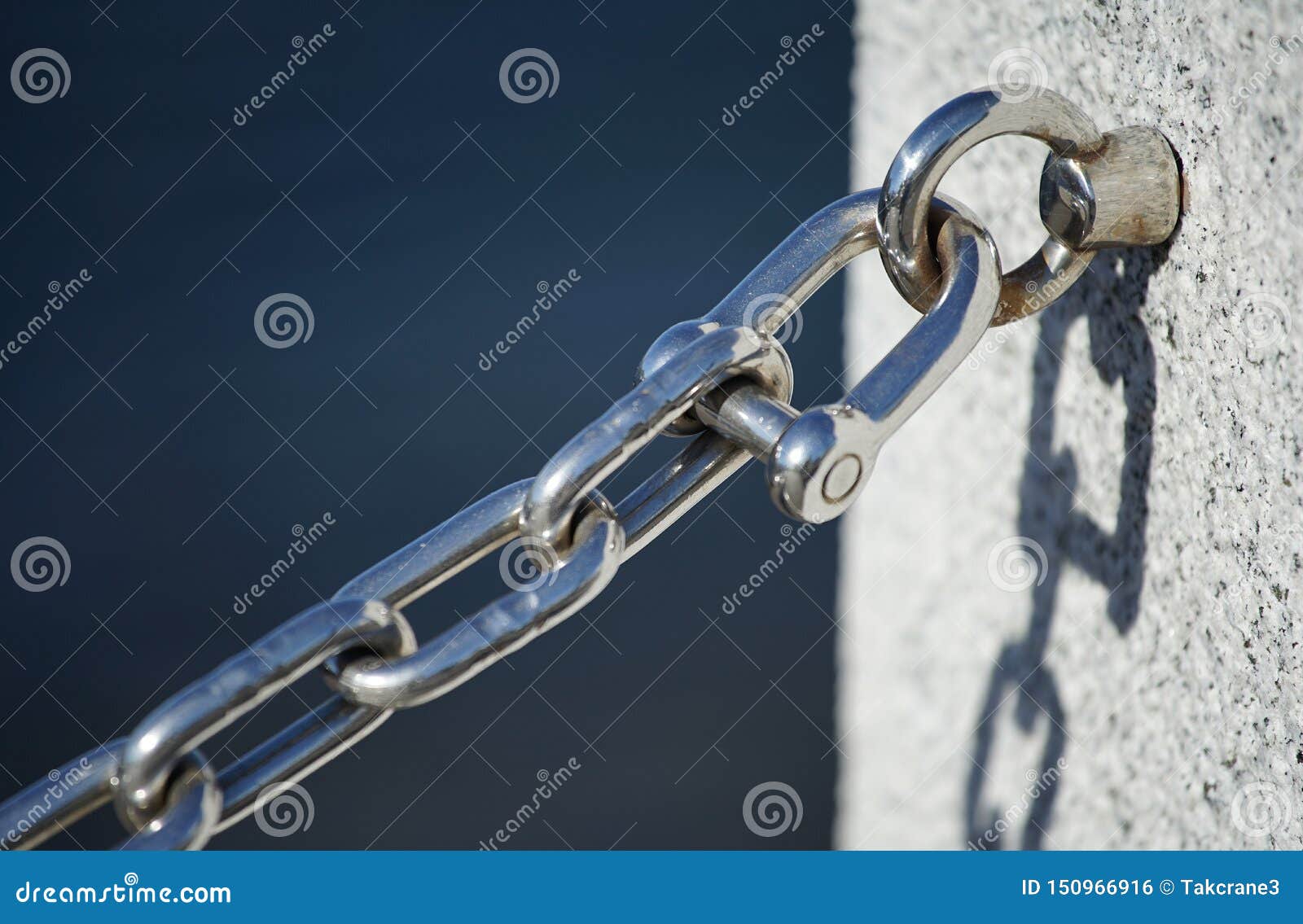 Chain fence stock photo. Image of hung, pillar, chain - 150966916
