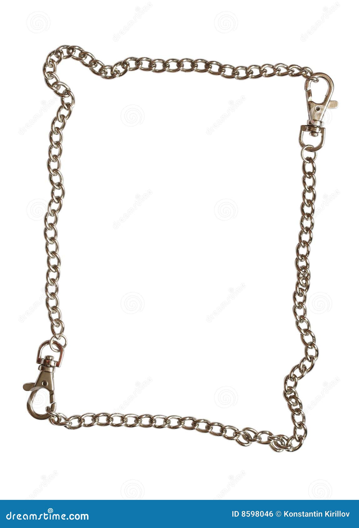 Chain frame stock photo. Image of isolated, border, bolt - 8598046