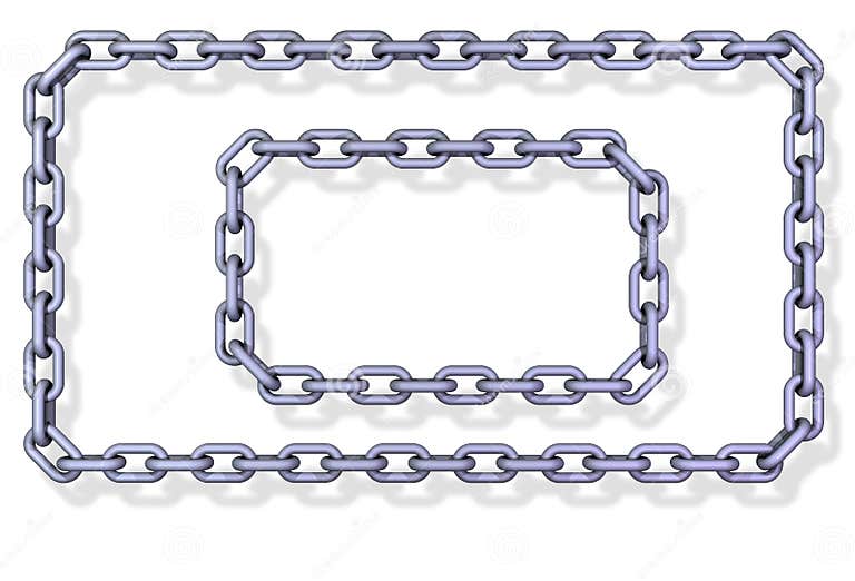 Chain frames stock illustration. Illustration of interaction - 12160661